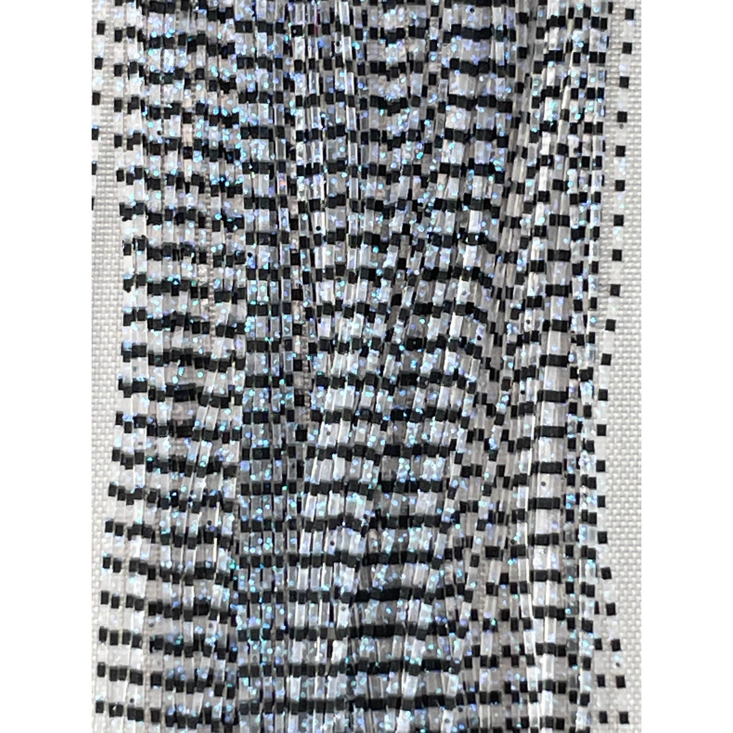 SiliLegs Grizzly Clear & Blue Flake for Fly Tying|The Essential Fly